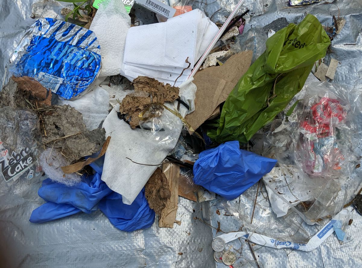 Lug nut, flattened beer can, 30 cents | The Trash Grappler